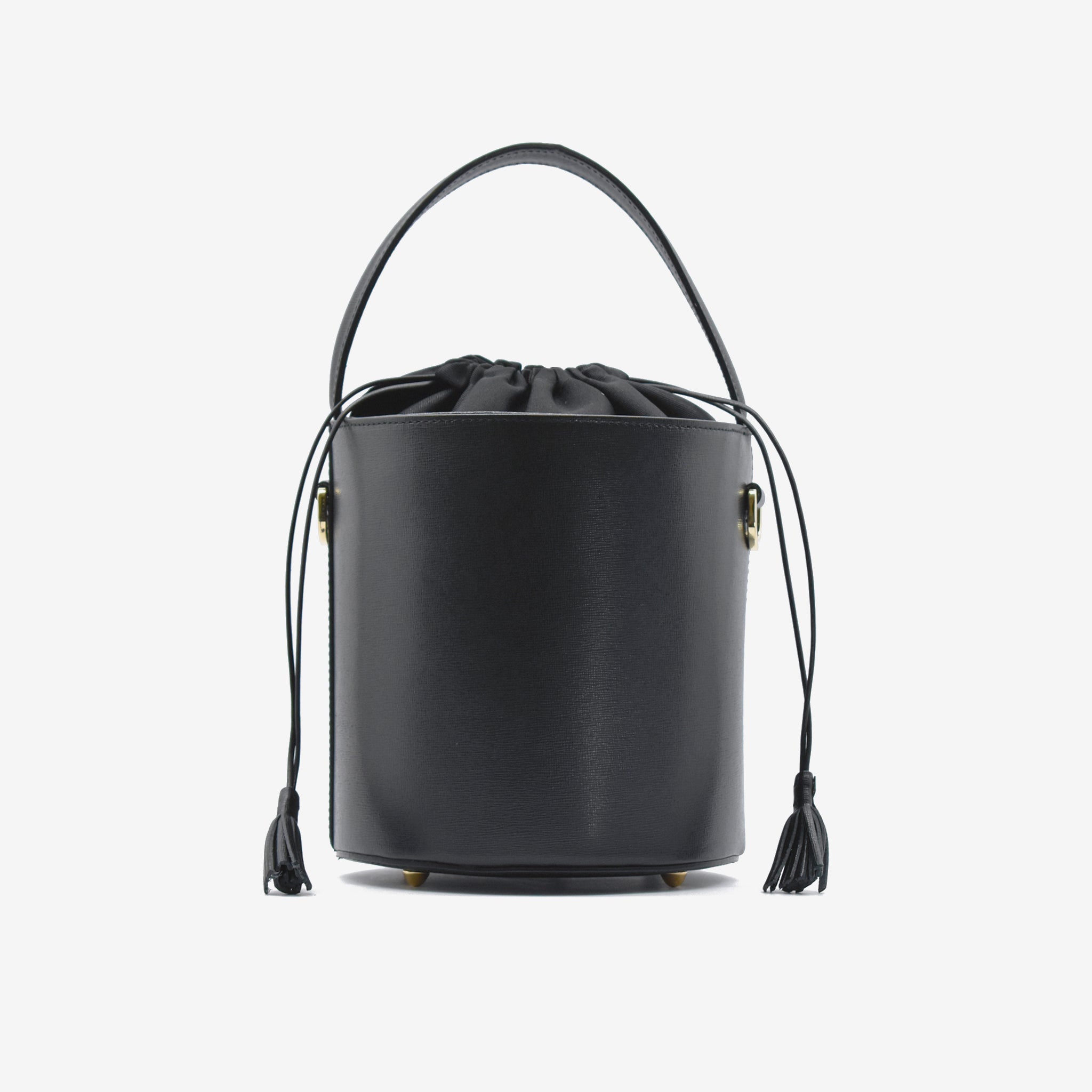 Large leather bucket - purple | Alta Moda Silvestre | Milan – Silvestre ...